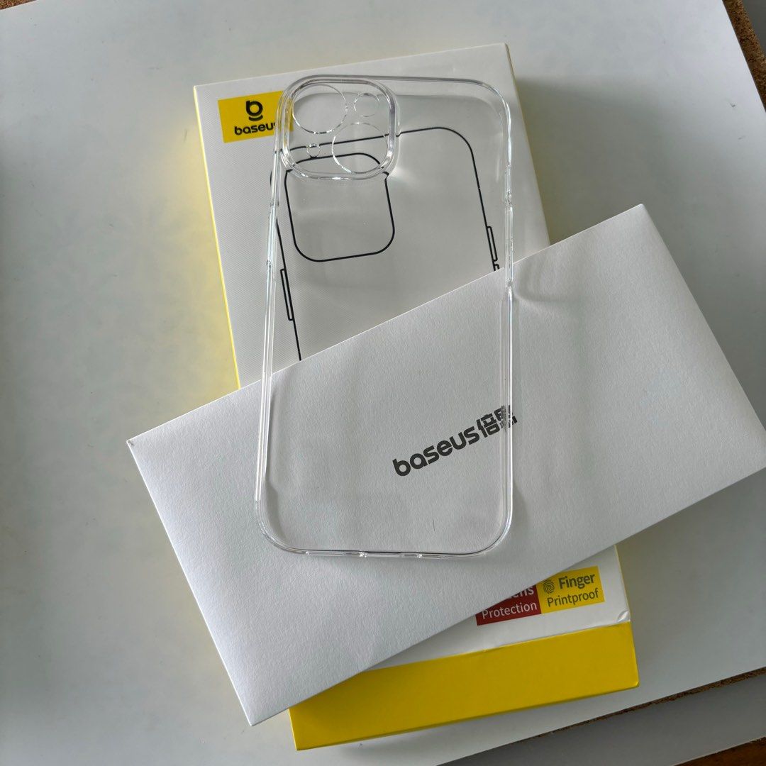 Baseus Clear Crystal iPhone 15 Case, Mobile Phones & Gadgets, Mobile ...