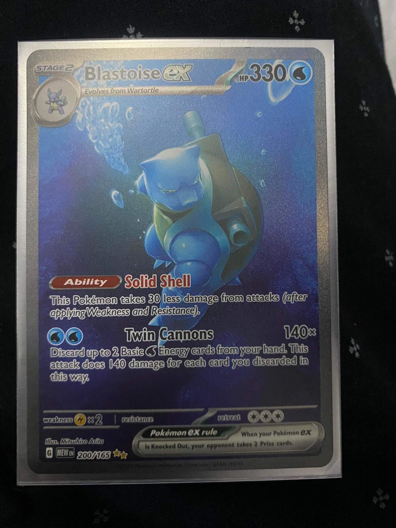 'BLASTOISE EX FROM 151 ETB, Hobbies & Toys, Toys & Games on Carousell