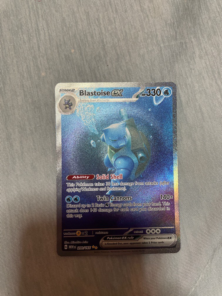 Blastoise ex Pokemon 151 English, Hobbies & Toys, Toys & Games on Carousell