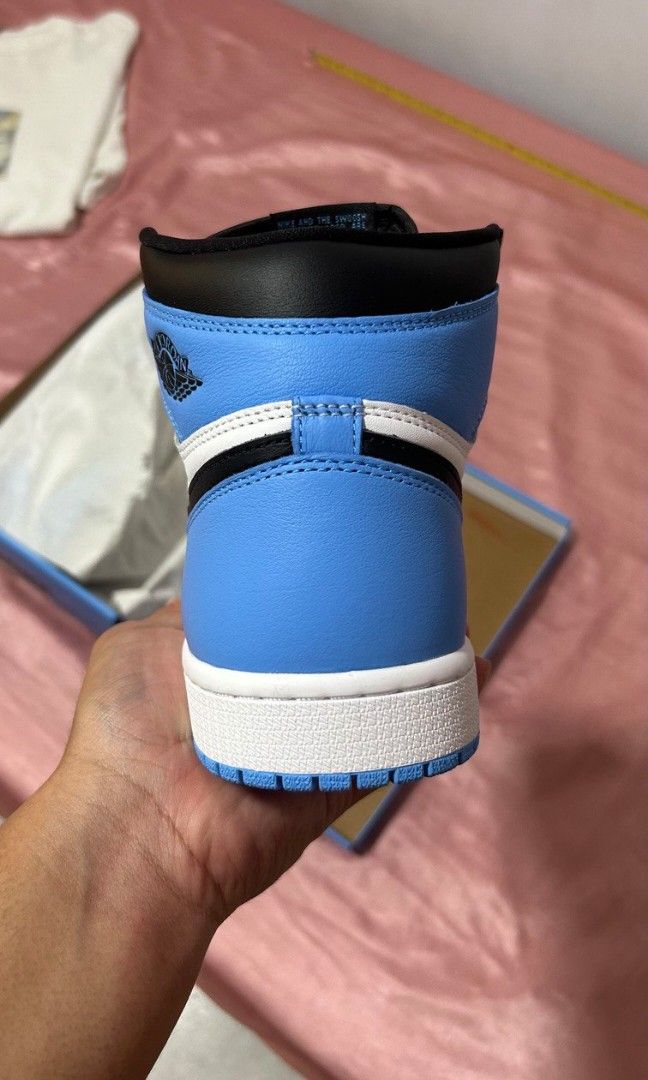 BNIB Air Jordan 1 UNC Toe, Men's Fashion, Footwear, Sneakers on Carousell