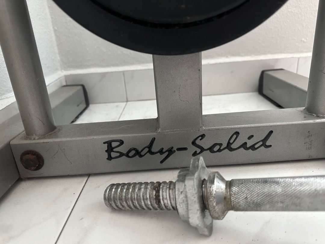 Body-solid Standard Weight Plate Tree And Bar Holder, Sports Equipment ...