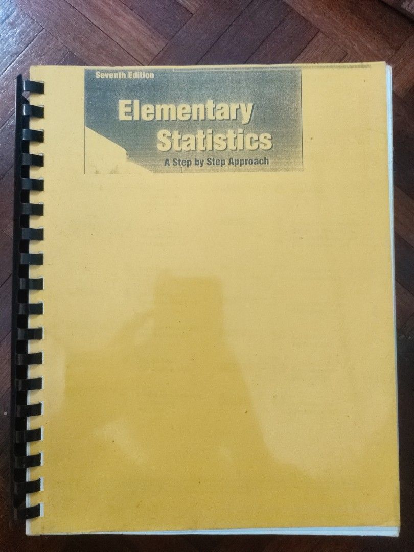 Book Elementary Statistics 7th Edition Hobbies And Toys Books And Magazines Textbooks On Carousell