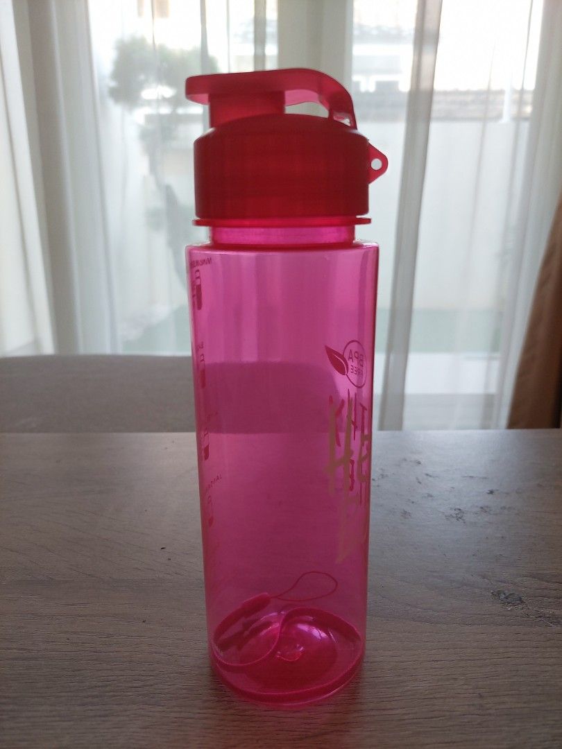 Botol Minum 500 ml pink, Kitchen & Appliances di Carousell