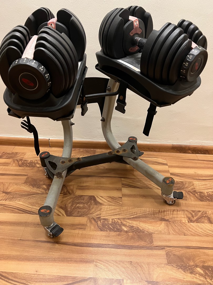 Bowflex 552 and bench, Sports Equipment, Exercise & Fitness, Weights ...