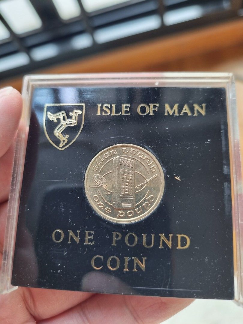 British Isle of Man 1988 One Pound uncirculated coin, Hobbies & Toys ...