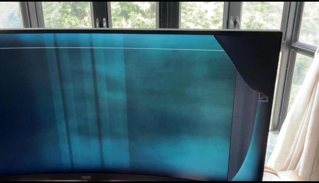 [BROKEN] Curved Gaming Monitor, AOC CU34G2X, AOC 34" 21:9 WQHD 144Hz ...
