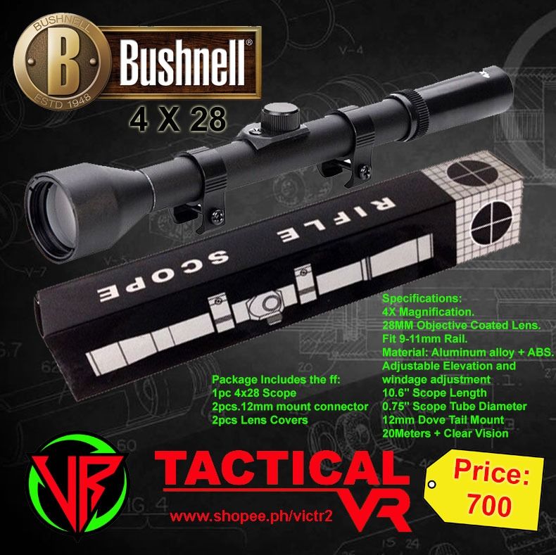 Bushnell 4x28 Scope for AG Eskopeta Estrella Parco, Sports Equipment ...