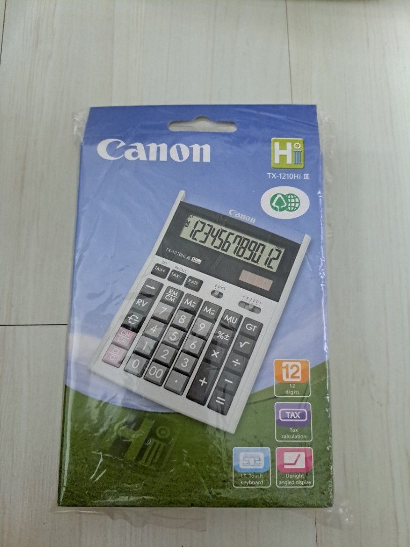 Canon TX-1210Hi 12 Digits Calculator, Hobbies & Toys, Stationery ...