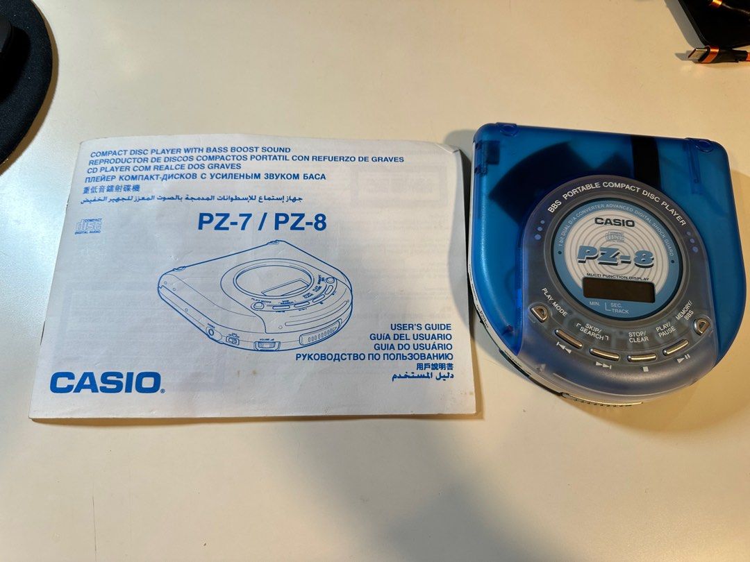Casio CD player PZ7/PZ8 with bass boost sound, 音響器材, 音樂播放裝置 MP3及CD ...