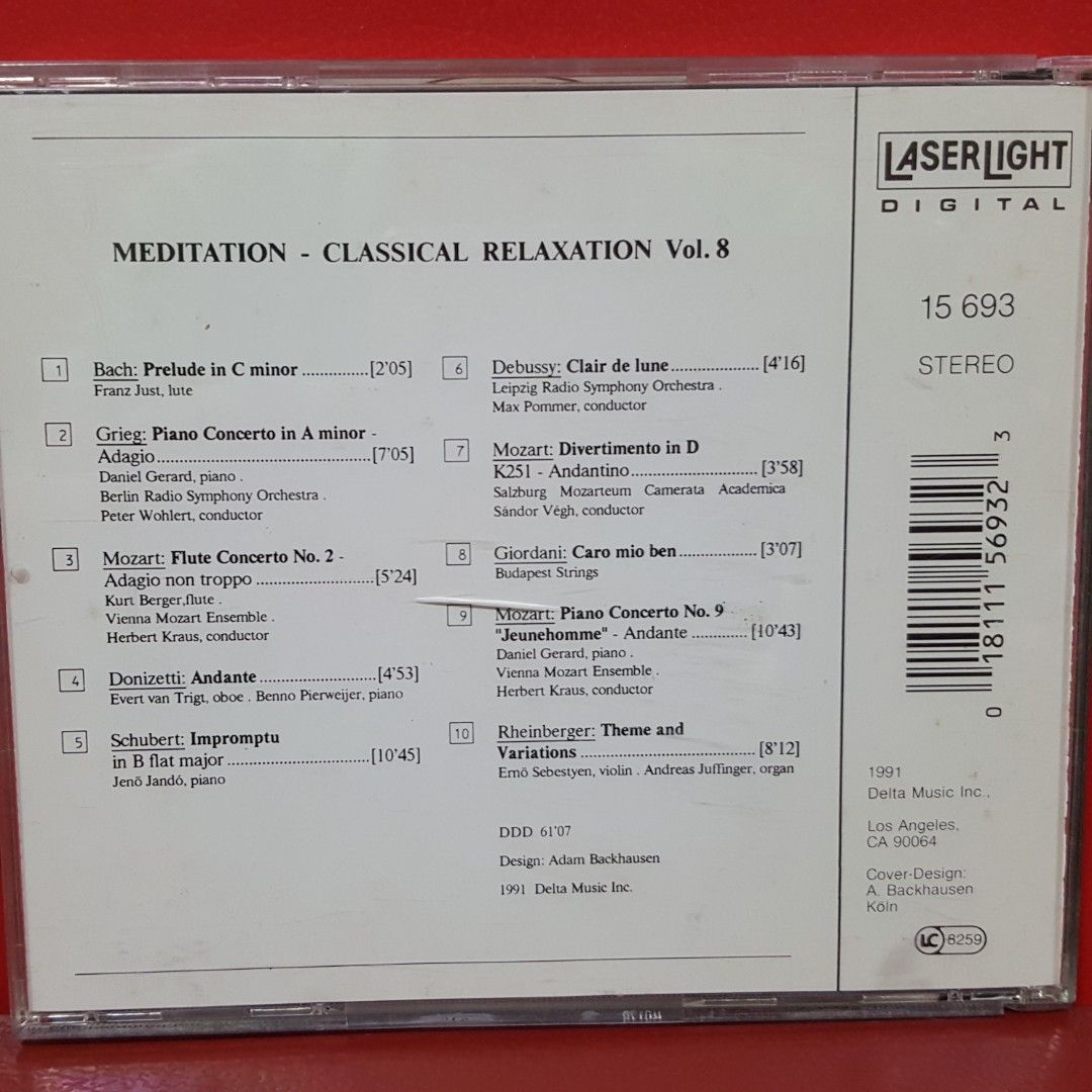 CD> MEDITATION : CLASSUCAL RELAXATION, Hobbies & Toys, Music & Media ...