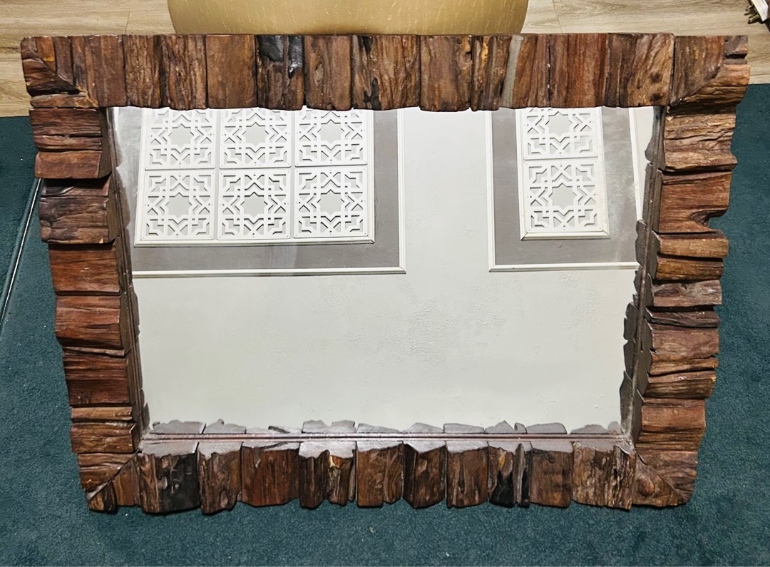 Cermin antik rare vtg design klasik, Furniture & Home Living, Home ...