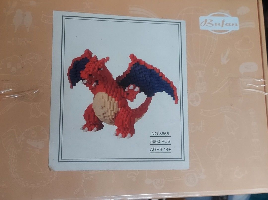 Charizard Pokemon Magic Blocks Jigsaw Puzzle Lego Mega Blocks Mini ...