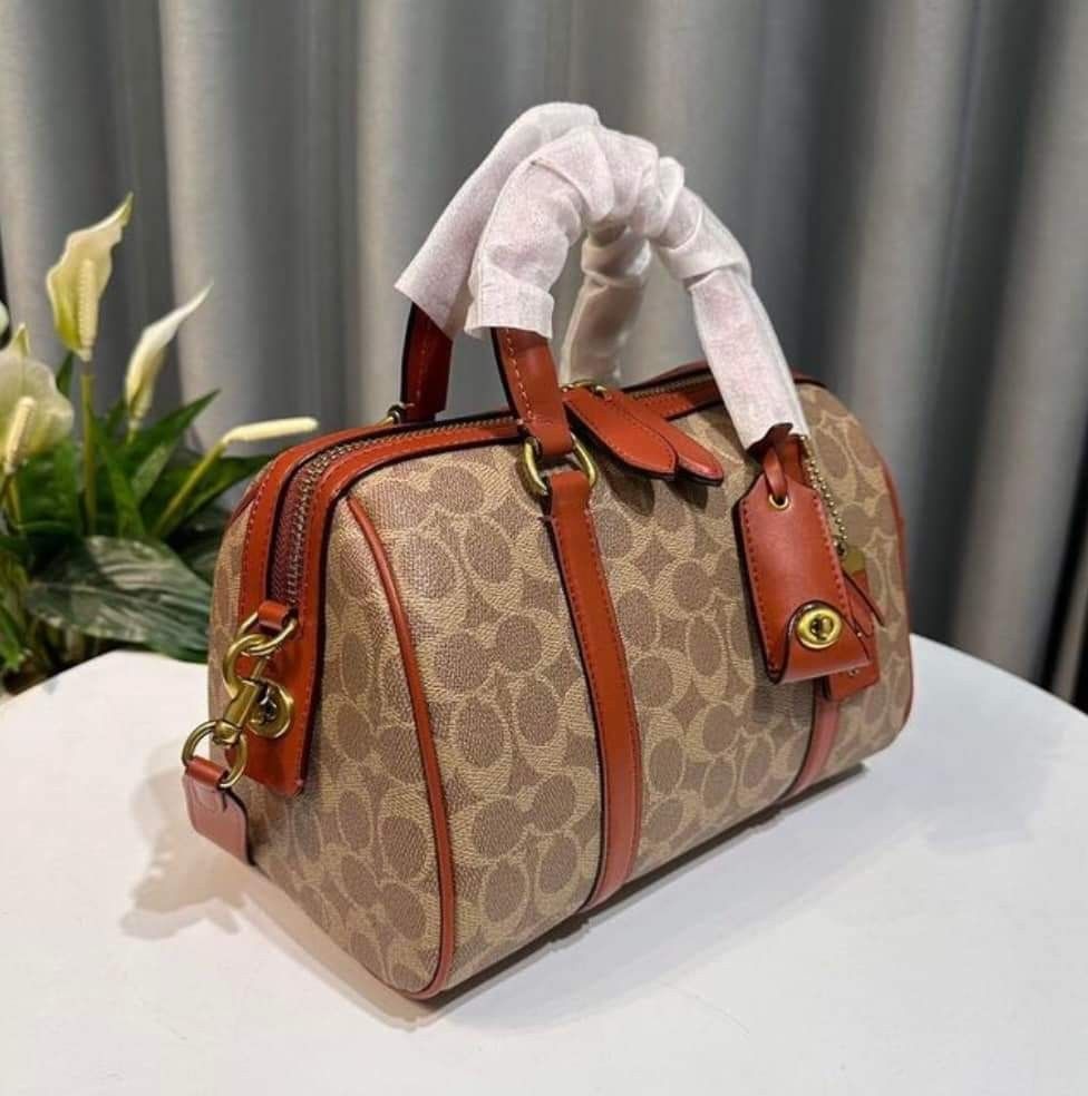 Coach Ruby Satchel in Signature Canvas, Women's Fashion, Bags & Wallets ...