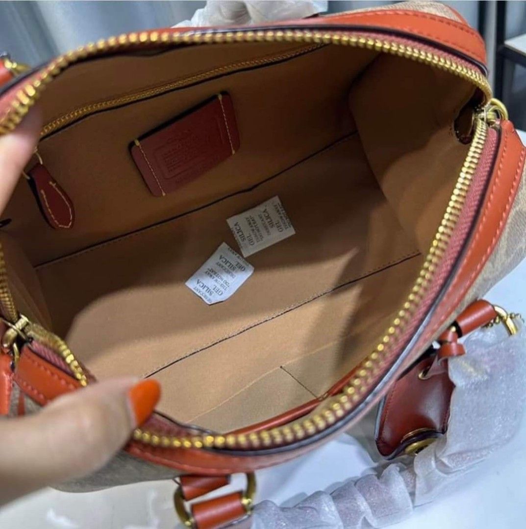 Coach Ruby Satchel in Signature Canvas, Women's Fashion, Bags & Wallets ...