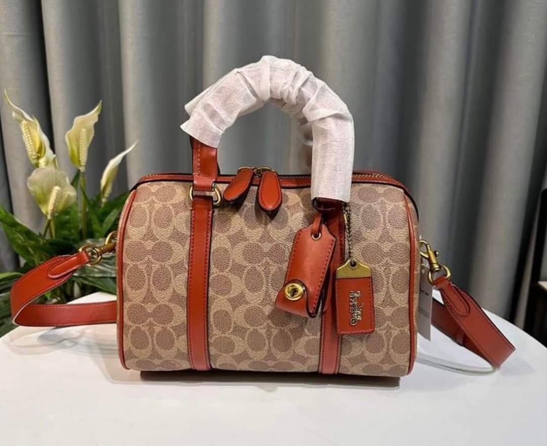 Coach Ruby Satchel in Signature Canvas, Women's Fashion, Bags & Wallets ...