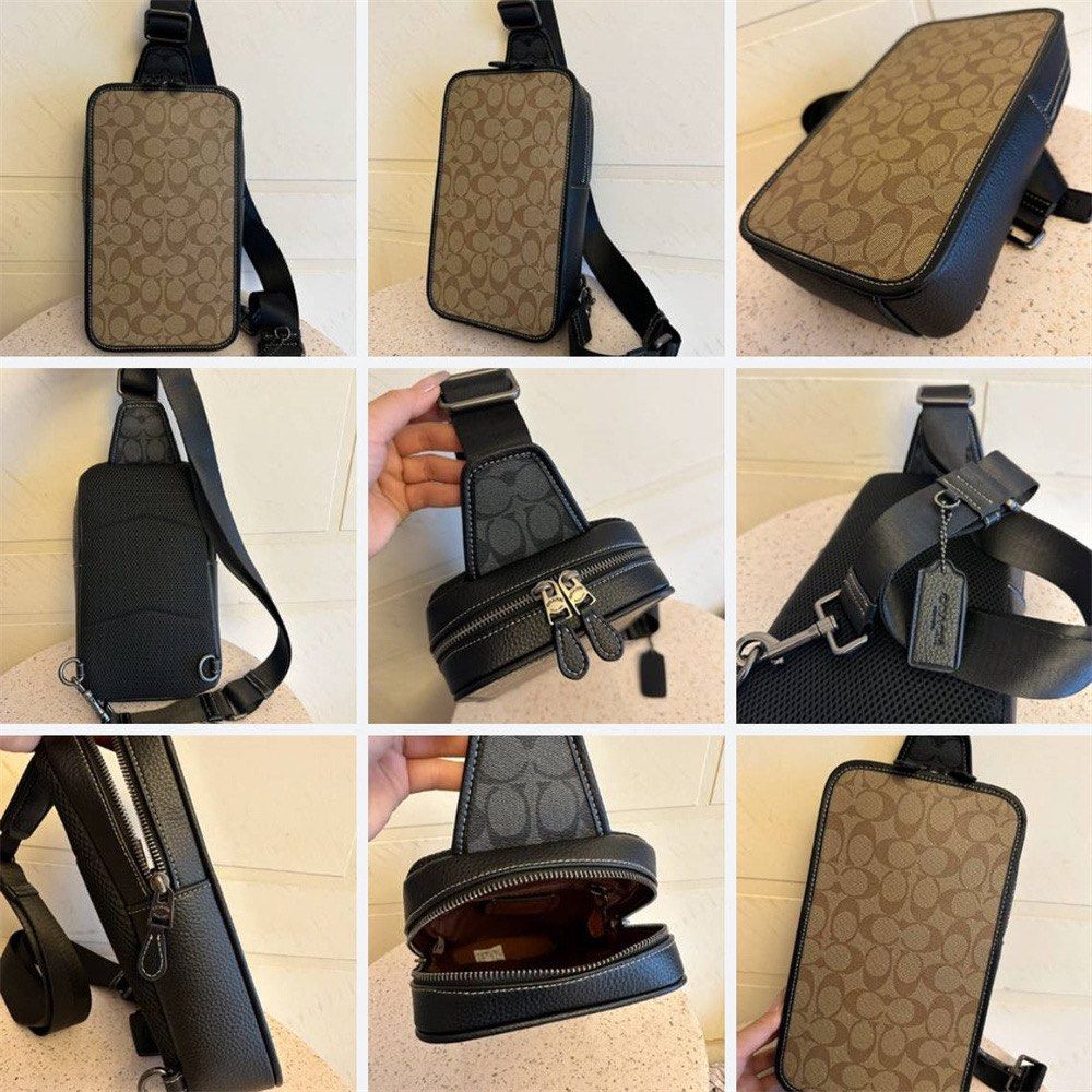 Coach Sullivan Pack in Blocked Signature Canvas, Men's Fashion, Bags ...