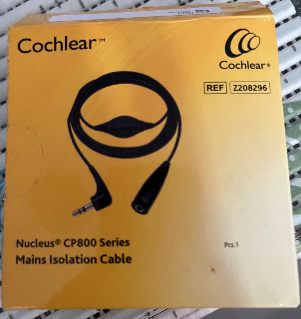 Cochlear Nucleus CP800 Series Audio Cable and Lapel Microphone, Audio ...