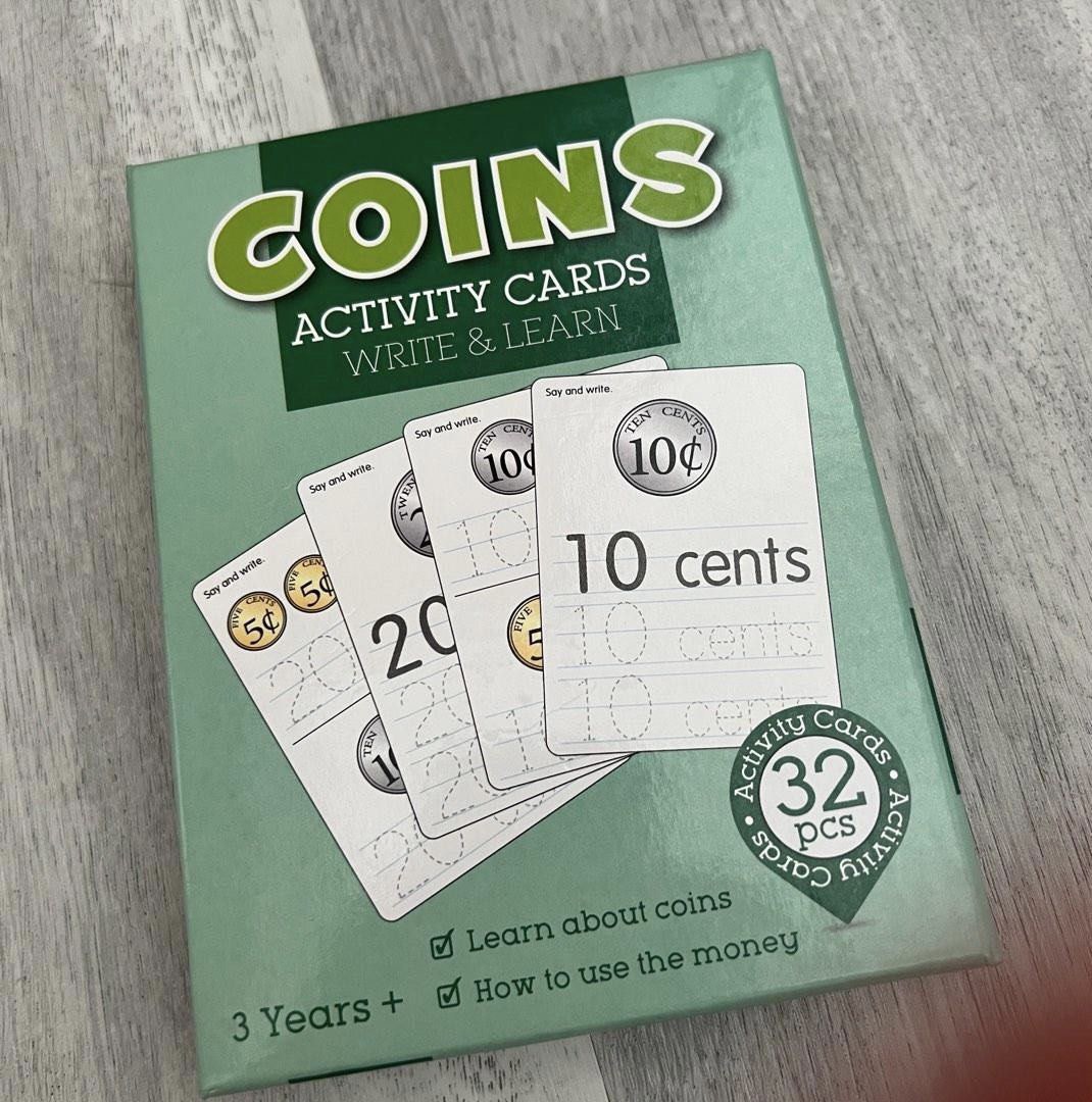 Coins / Money Activity Cards Flashcard, Hobbies & Toys, Books ...