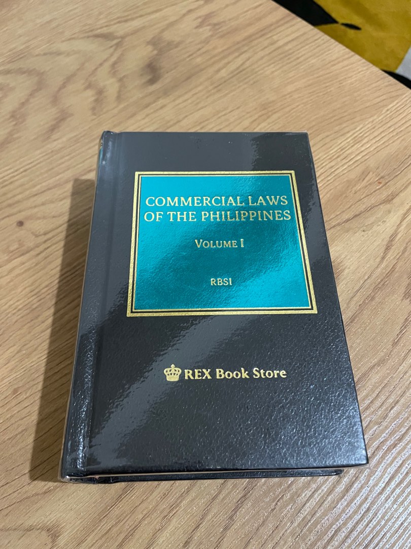 Commercial Law of the Philippines Vol I Codal Rex Book Store (2019 ...
