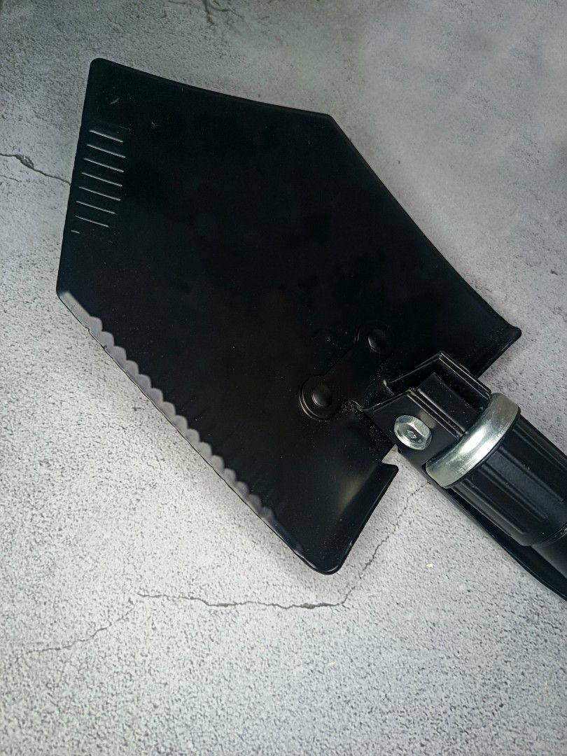 Compact Shovel/ Pickaxe/ Asarol Folding Black, Sports Equipment, Hiking ...