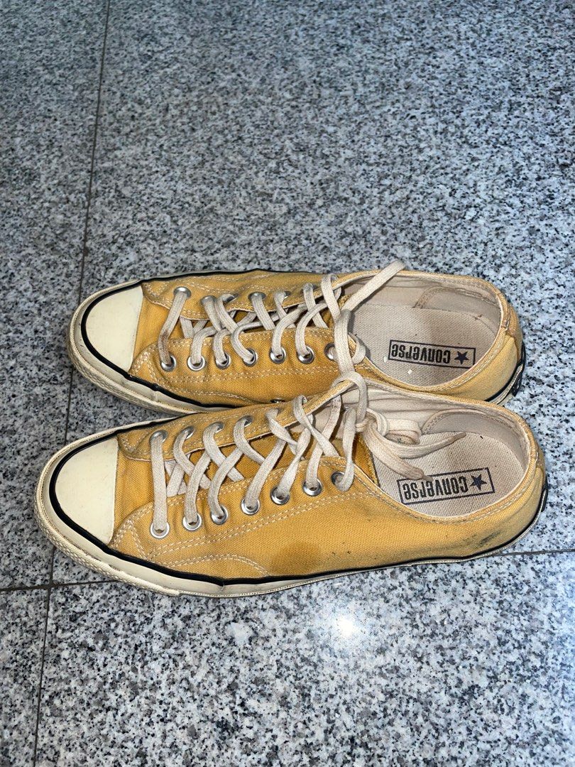 Converse Chuck 70s Low Yellow US9, Men's Fashion, Footwear, Sneakers on ...