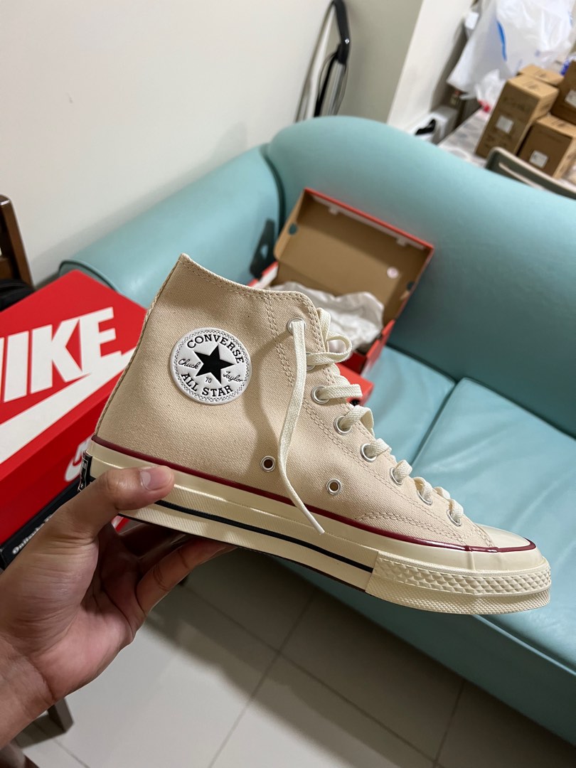 CONVERSE CHUCK TAYLOR ALL STAR HI 7OS CORE OX "PARCHMENT" HIGH CUT, Men ...