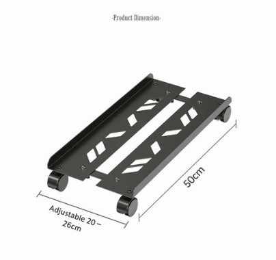 CPU Stand Adjustable CPU Roller Stand with Wheels for Computer PC Case ...