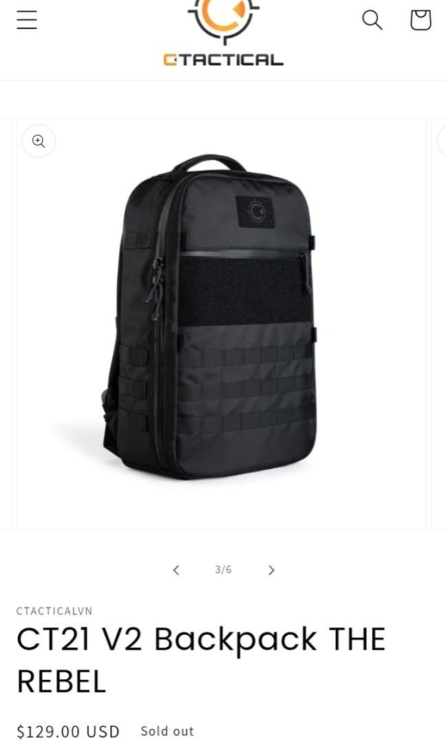 CT21 Rebel chuyen tactical, Men's Fashion, Bags, Backpacks on Carousell