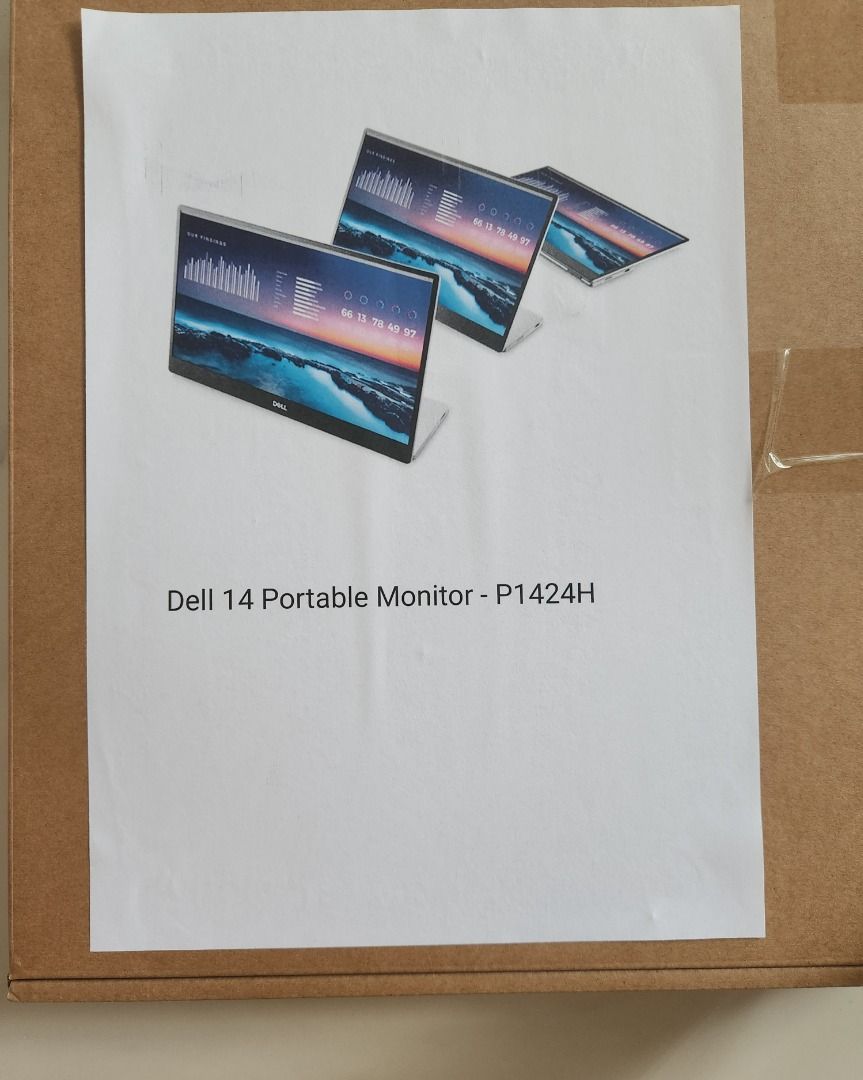 Dell Portable monitor, P1424H, Computers & Tech, Parts & Accessories ...