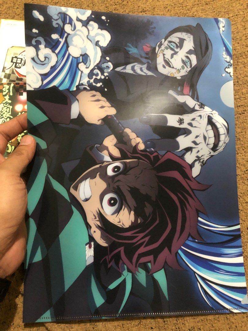 Demon slayer card board art print , plastic art print and clear file ...