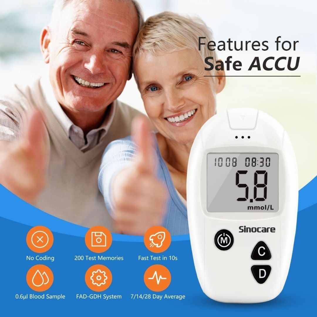 Diabetes Testing Kit/Blood Glucose Monitor, Health & Nutrition, Health ...