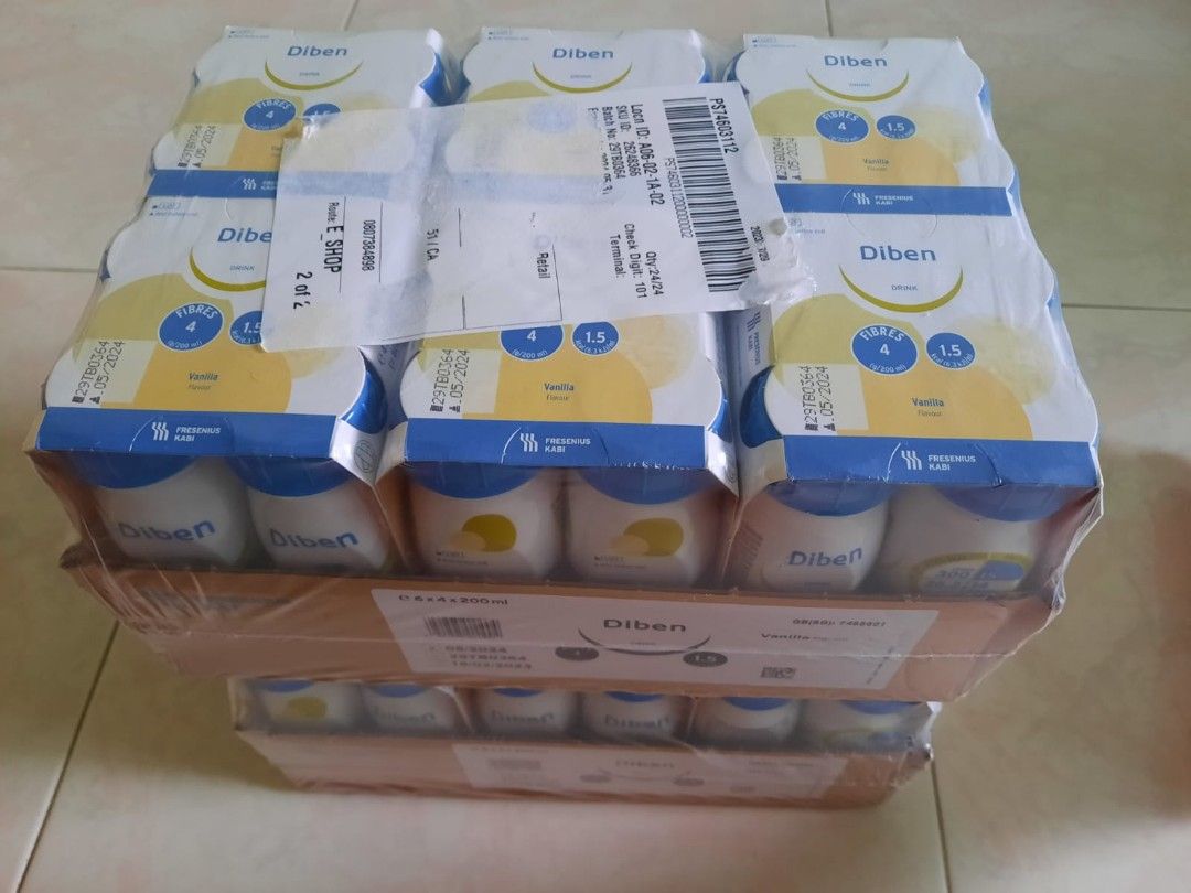 Diben Vanilla Milk 200ml x 48 bottles, Food & Drinks, Other Food ...