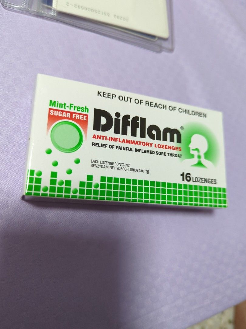 Difflam Lozenges, Health & Nutrition, Health Supplements, Vitamins ...