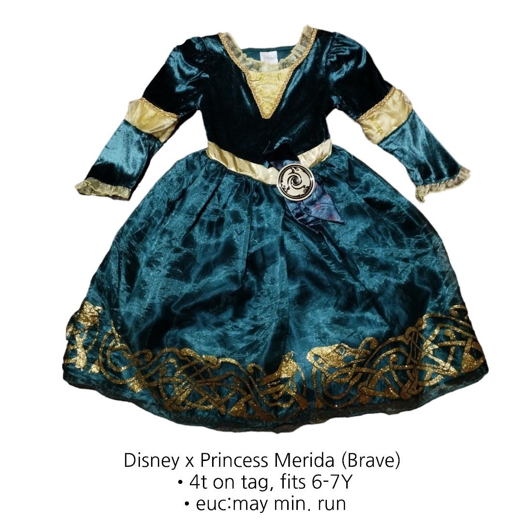 Disney x Princess Merida Brave Kids Dress Costume, Babies & Kids ...