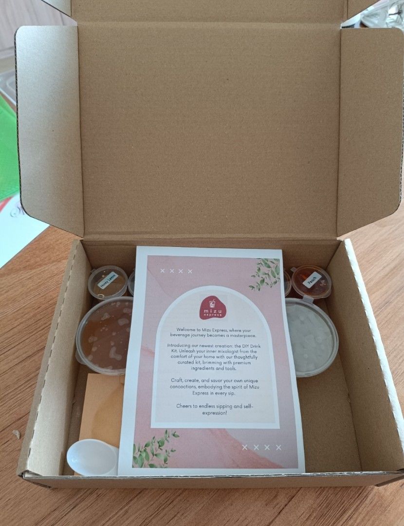 DIY bubble tea box, Food & Drinks, Beverages on Carousell