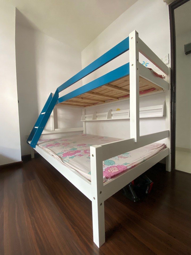 Double decker bed frame, Furniture & Home Living, Furniture, Bed Frames ...