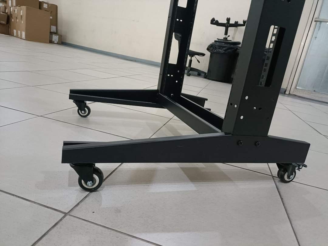 D-Tech Open Bay Rack 22U/37U or 3.5FT/6FT with Caster Wheels, Furniture ...