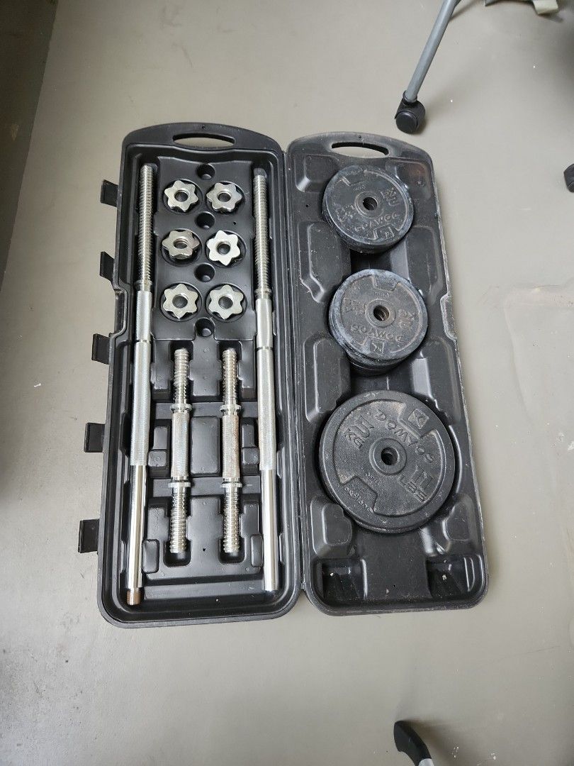 Dumbbell Set, Sports Equipment, Exercise & Fitness, Weights & Dumbbells ...