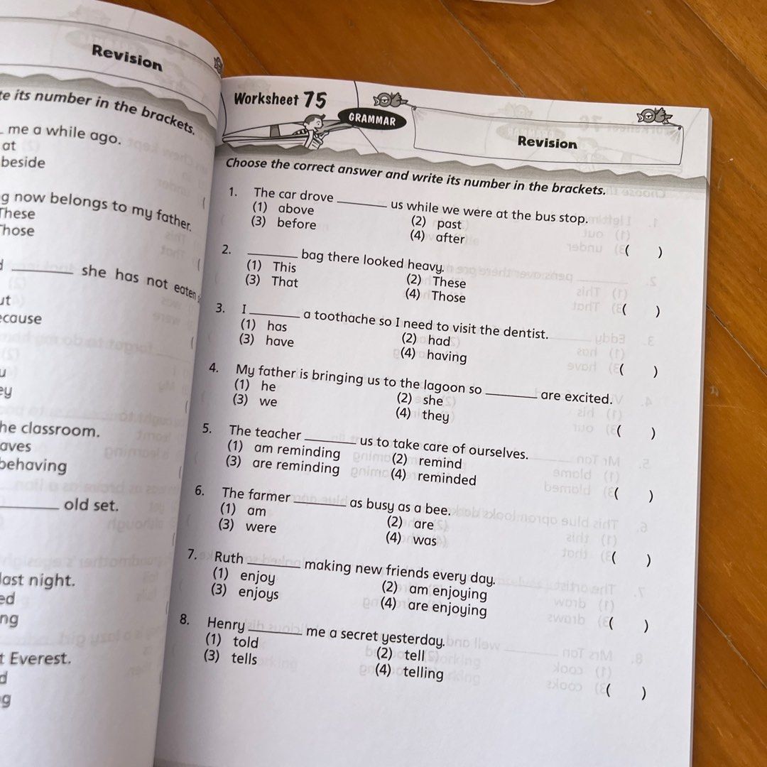 English Assessment Book - Grammar & Vocabulary (P1/Primary 1), Hobbies ...