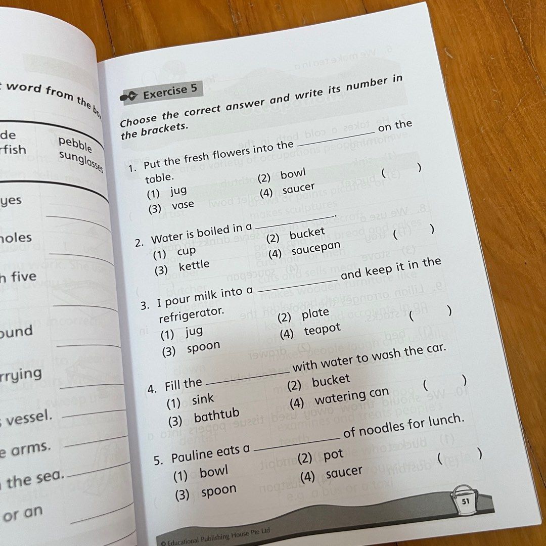 English Assessment Book - Vocabulary (P1/Primary 1), Hobbies & Toys ...
