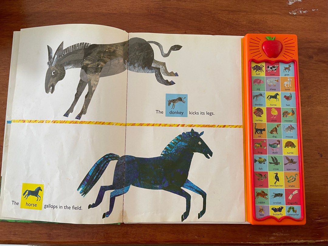 Eric Carle Around the Farm Animal Sound book, Hobbies & Toys, Books ...