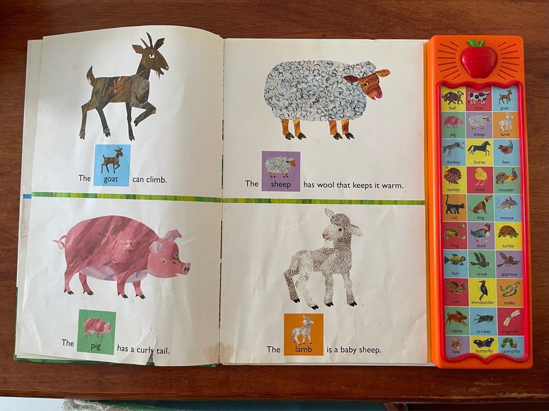 Eric Carle Around the Farm Animal Sound book, Hobbies & Toys, Books ...