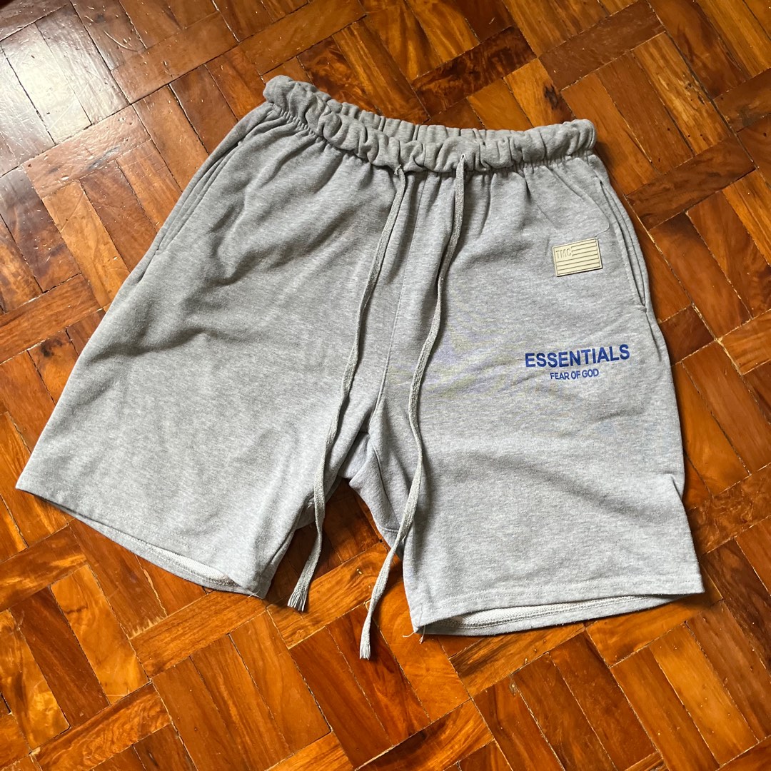 Essentials Heather Gray/Grey Shorts, Men's Fashion, Bottoms, Shorts on ...