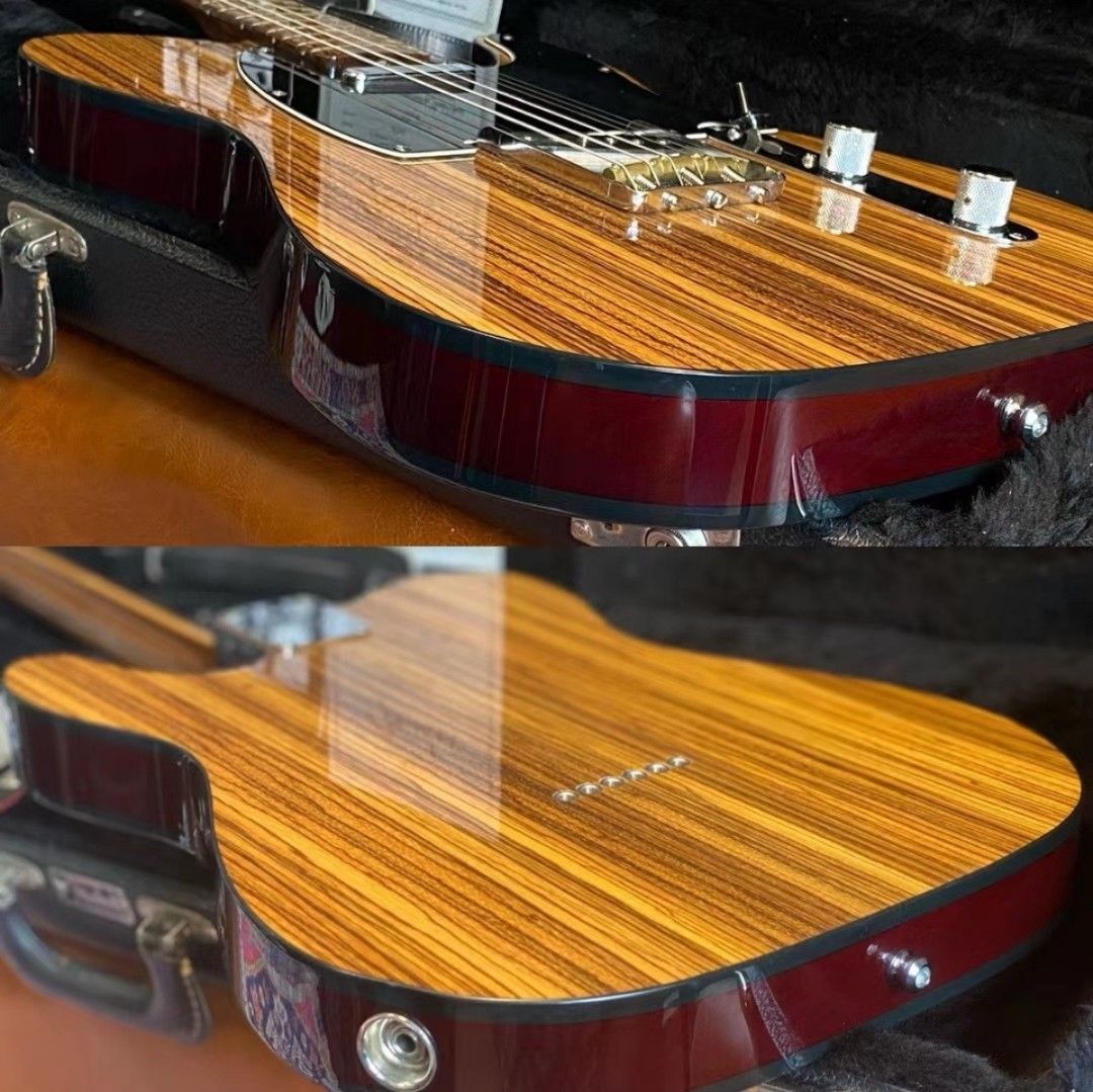 Fender Masterbuilt Zebrawood Body/Rosewood Neck Custom Tele NOS One Off ...