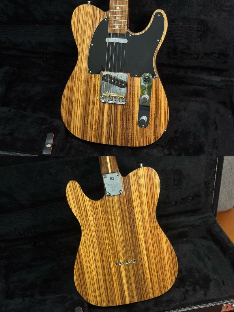 Fender Masterbuilt Zebrawood Body/Rosewood Neck Custom Tele NOS One Off ...