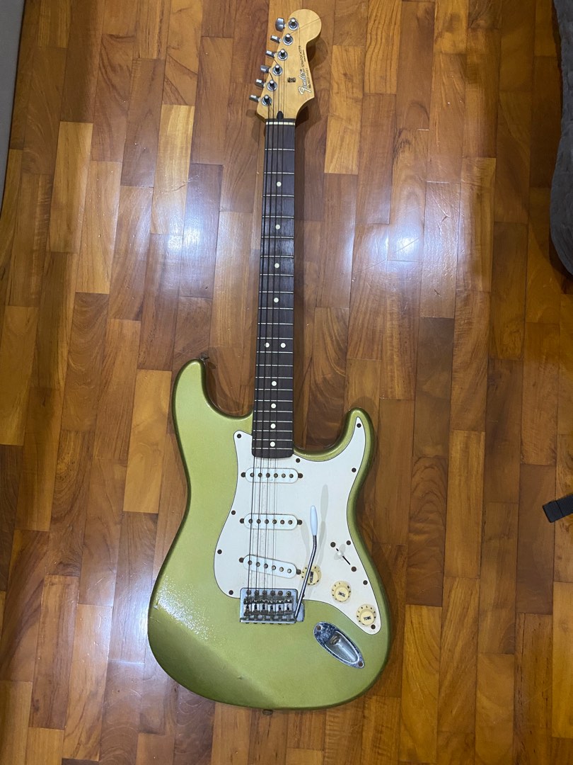 Fender MIM Stratocaster (Sage Green), Hobbies & Toys, Music & Media, Musical Instruments on ...