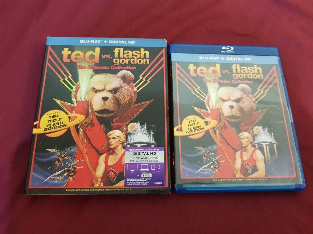 Flash Gordon Vs. Ted & Ted 2 Triple Feature Original USA Blu-Ray Boxset ...