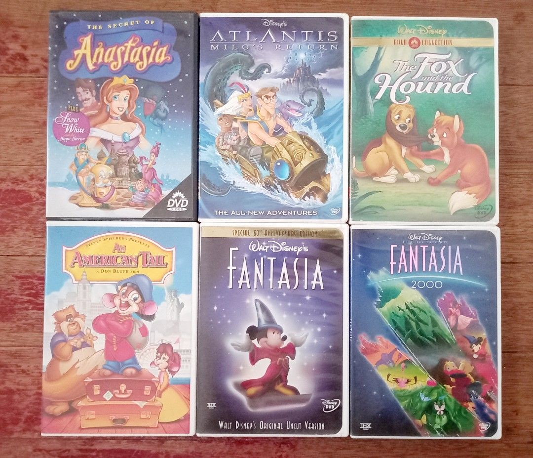 For Sale Walt Disney Animation DVD Lot, Hobbies & Toys, Music & Media ...