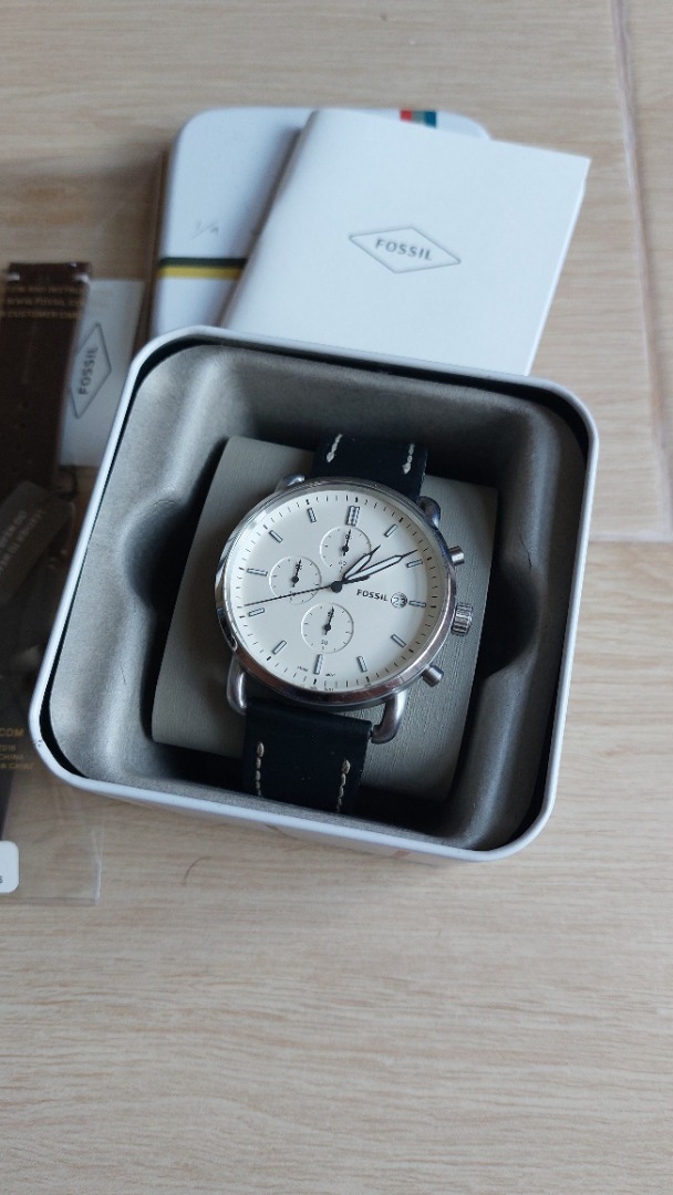 Fossil FS5420 手錶 + 全新啡色手錶帶, 女裝, 手錶及配件, 手錶 - Carousell