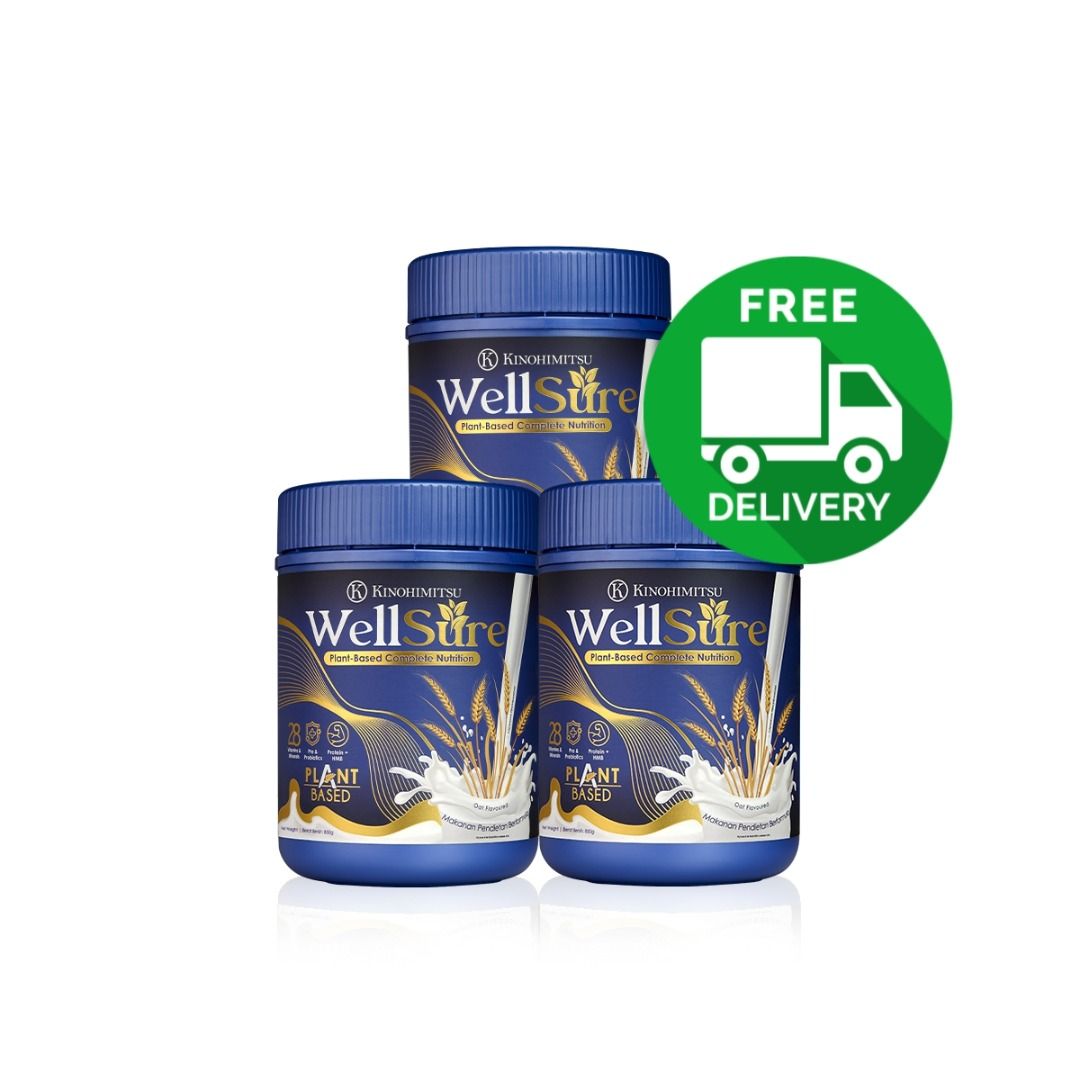 FREE DELIVERY KINOHIMITSU WELLSURE PLANT BASED VEGAN PROTEIN MILK ...